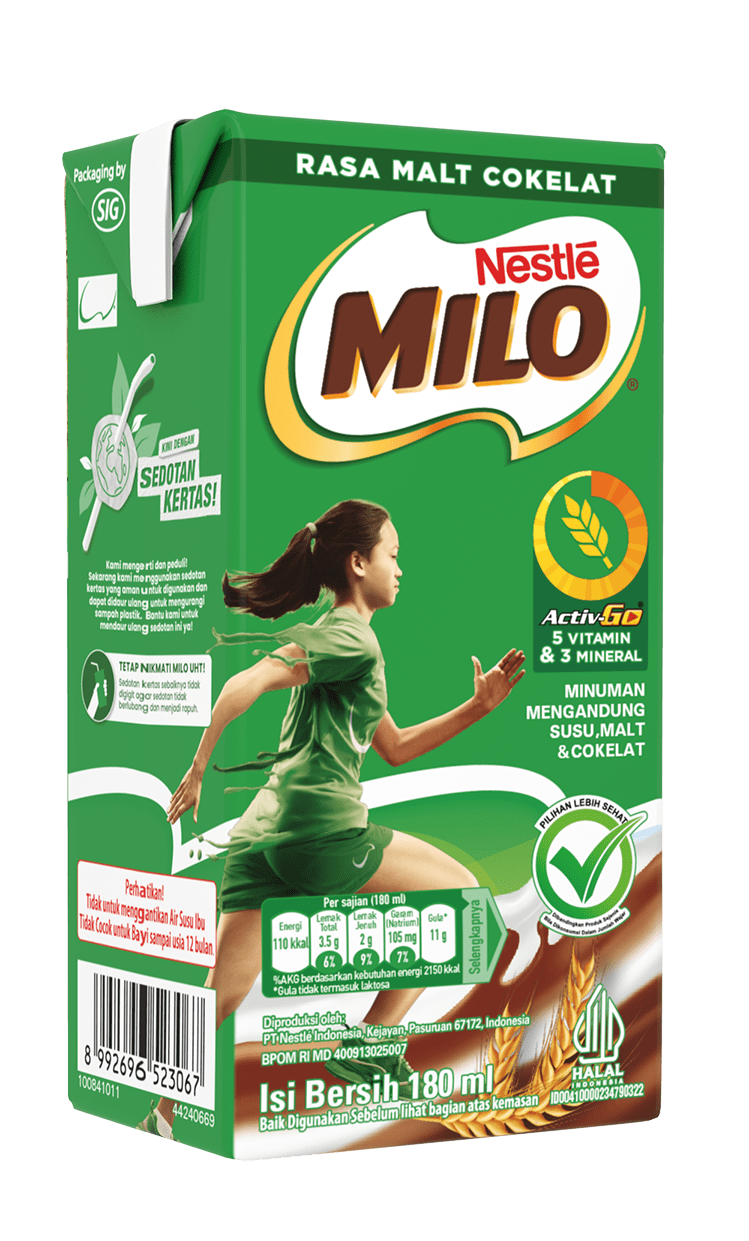 Produk Susu Milo Kotak UHT 180ml | MILO Indonesia